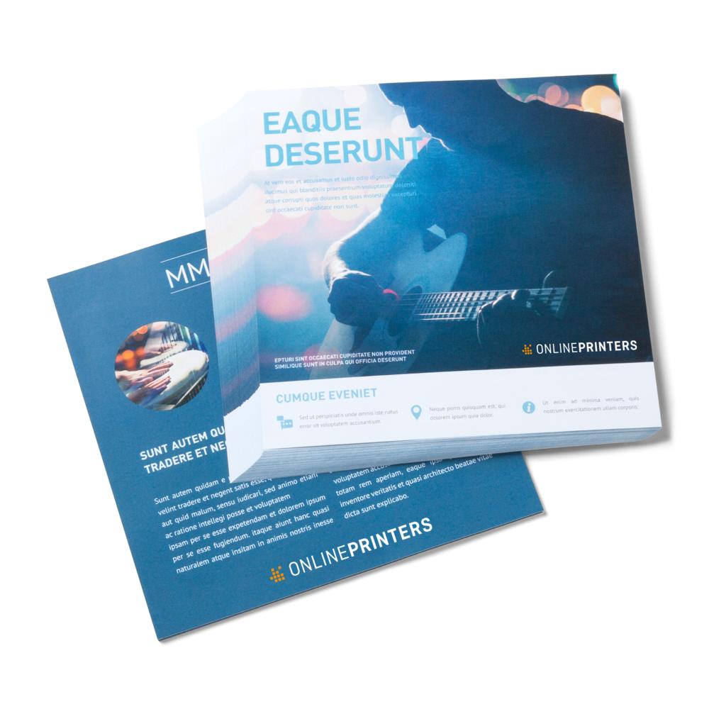 Flyers avec Impression Express, A5-Carré, impression recto/verso, A5 ...