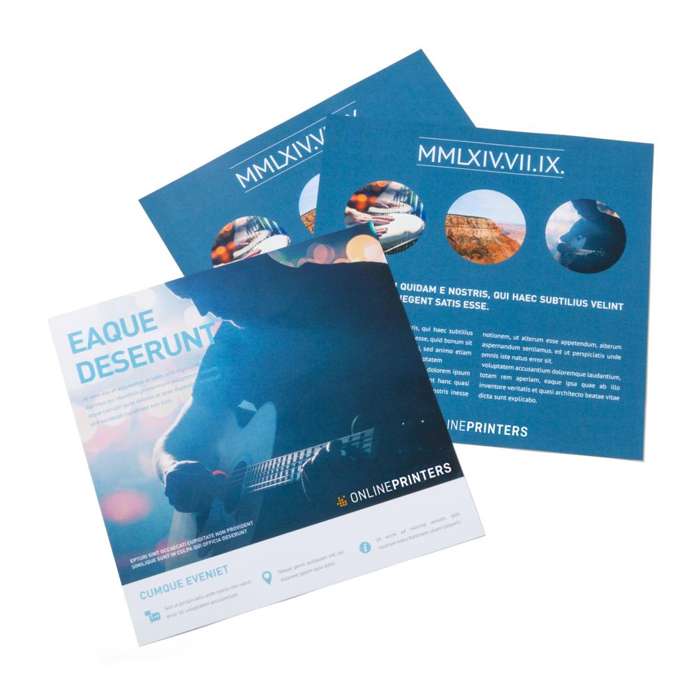 Flyers avec Impression Express, A5-Carré, impression recto/verso, A5 ...