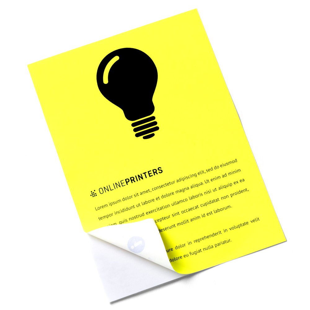 Impression d'autocollants fluo Art Size - Livraison gratuite