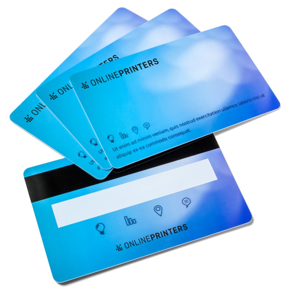 Cartes plastique bande magnétique & signature | Onlineprinters